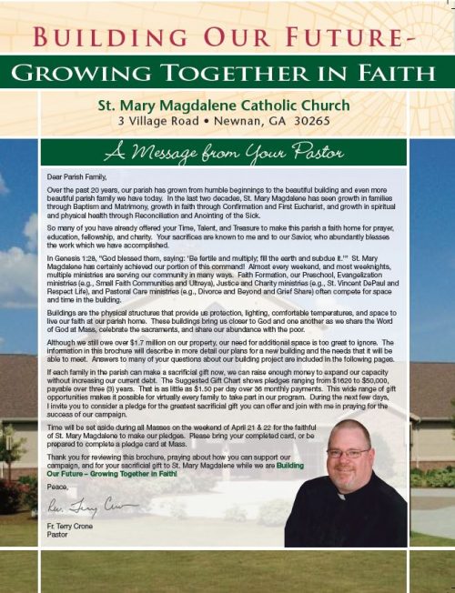 A Message from Fr. Terry | St. Mary Magdalene